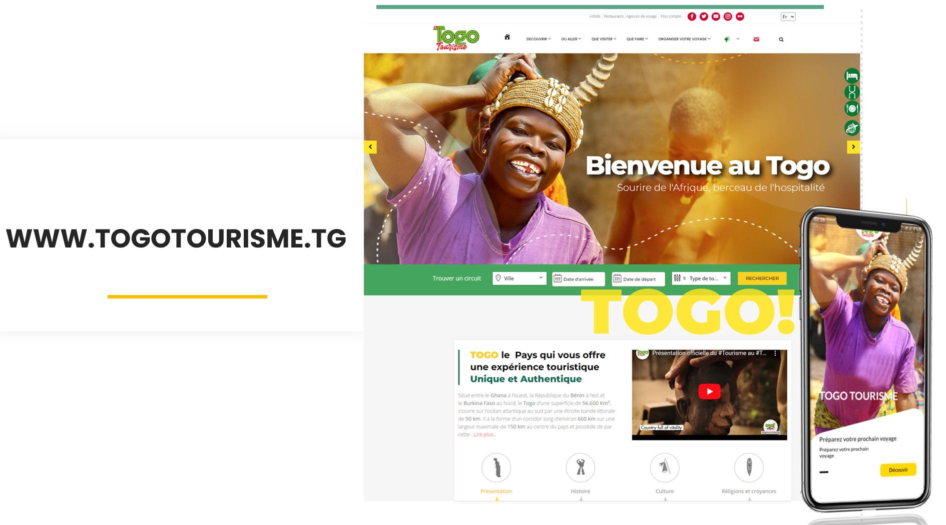 Visiter le Togo en un seul clic ! - Ministère de la Culture et du Tourisme